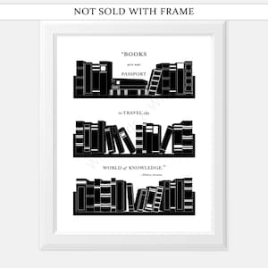 BOOK ART PRINT 11 x 14 Book Lovers Gift Idea | Etsy