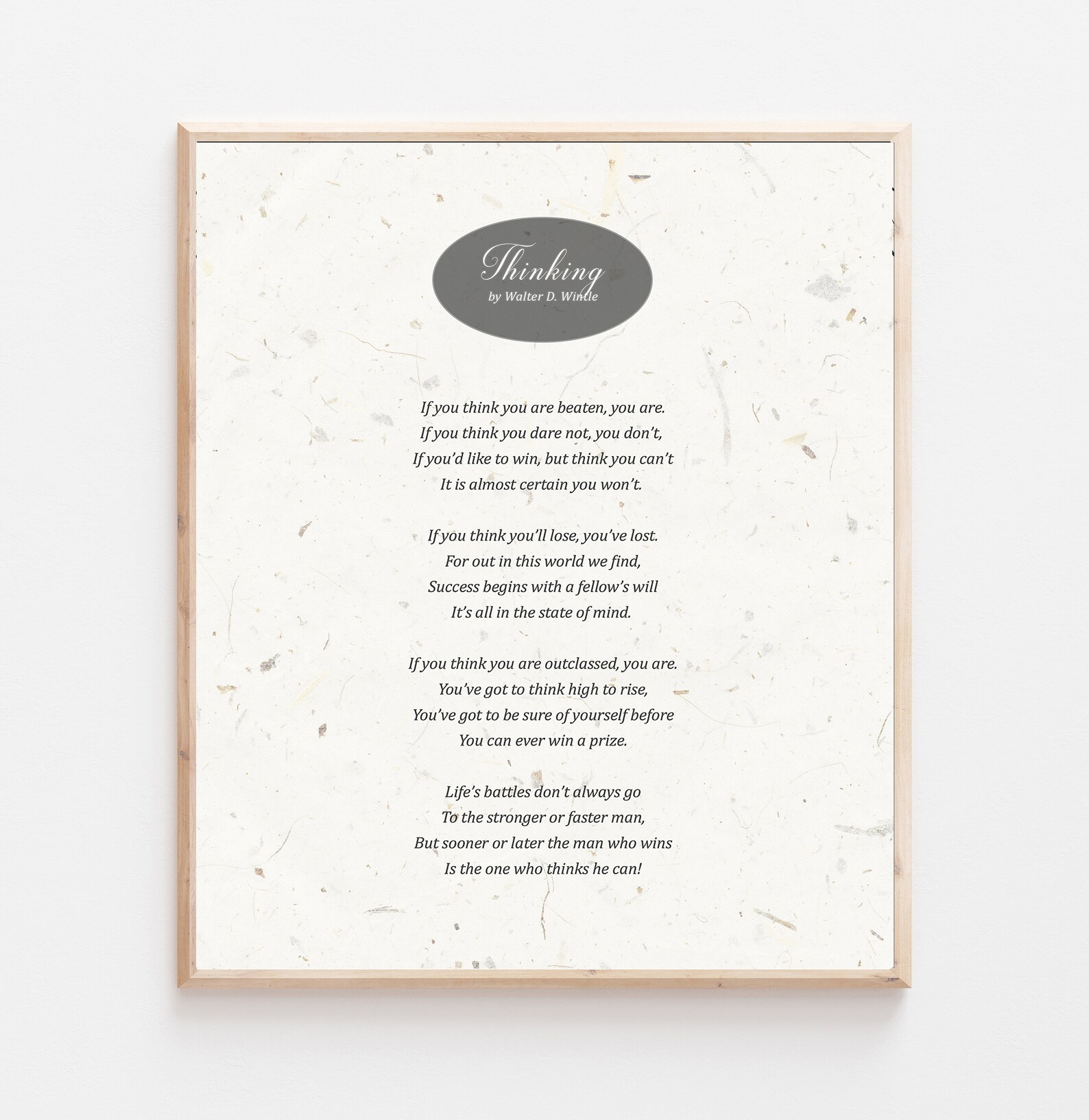 THINKING POEM the Victor Poem Graduation Entrepreneur Gift - Etsy