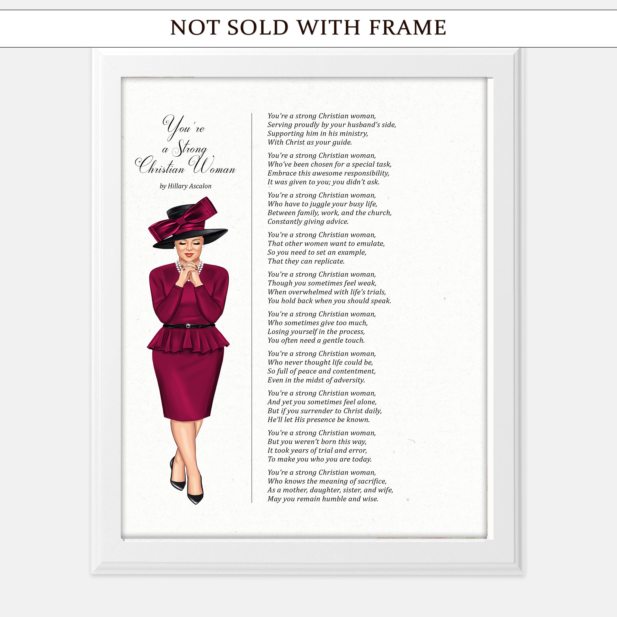 PASTOR MINISTER'S WIFE, Christian Woman, First Lady, Original Poem ...