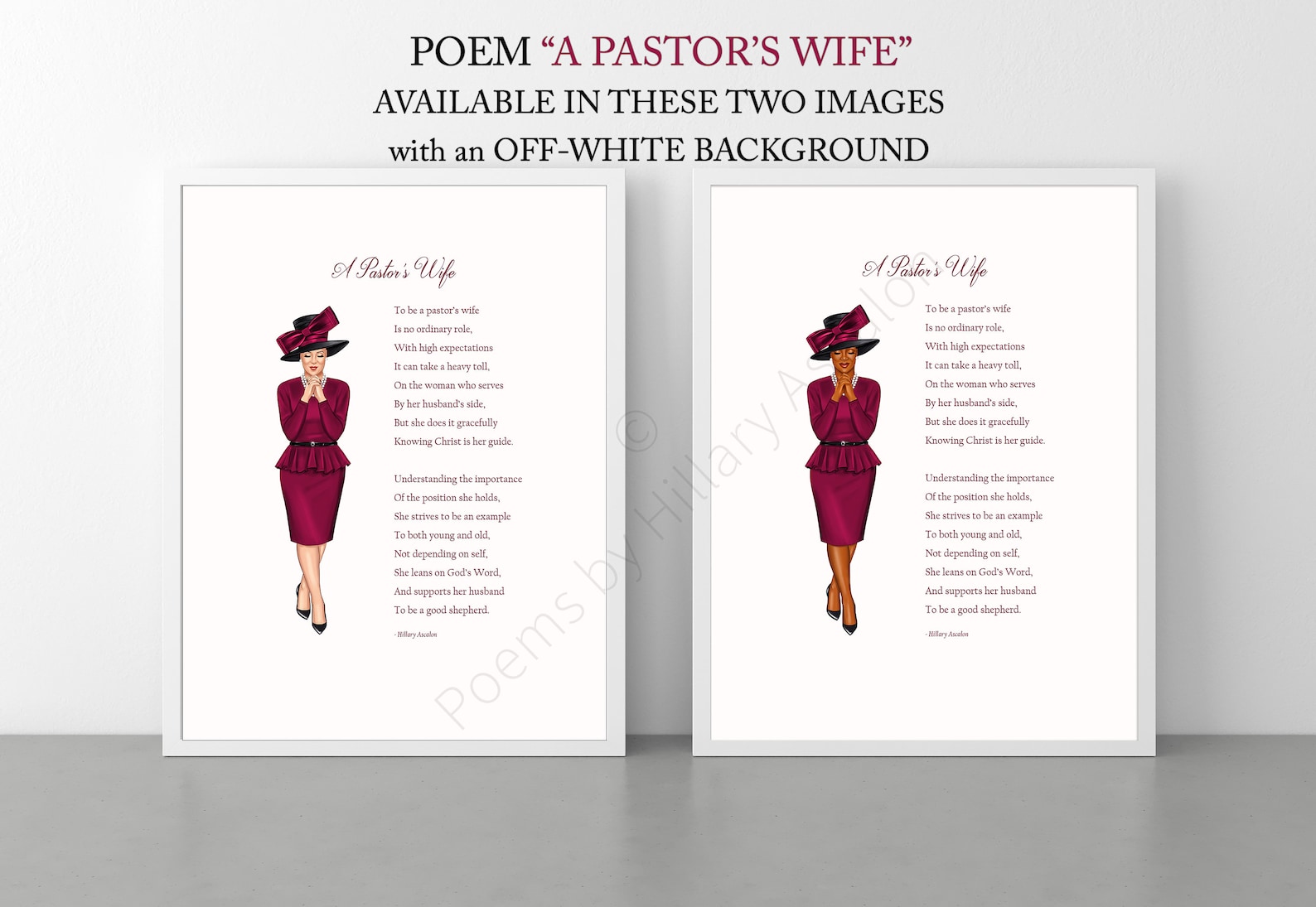 African-american First Lady Poem, Pastor's Wife Gift, 8x10 Print ...
