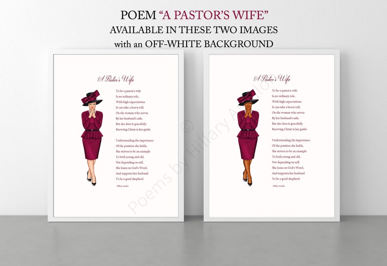 African-american First Lady Poem, Pastor's Wife Gift, 8x10 Print ...