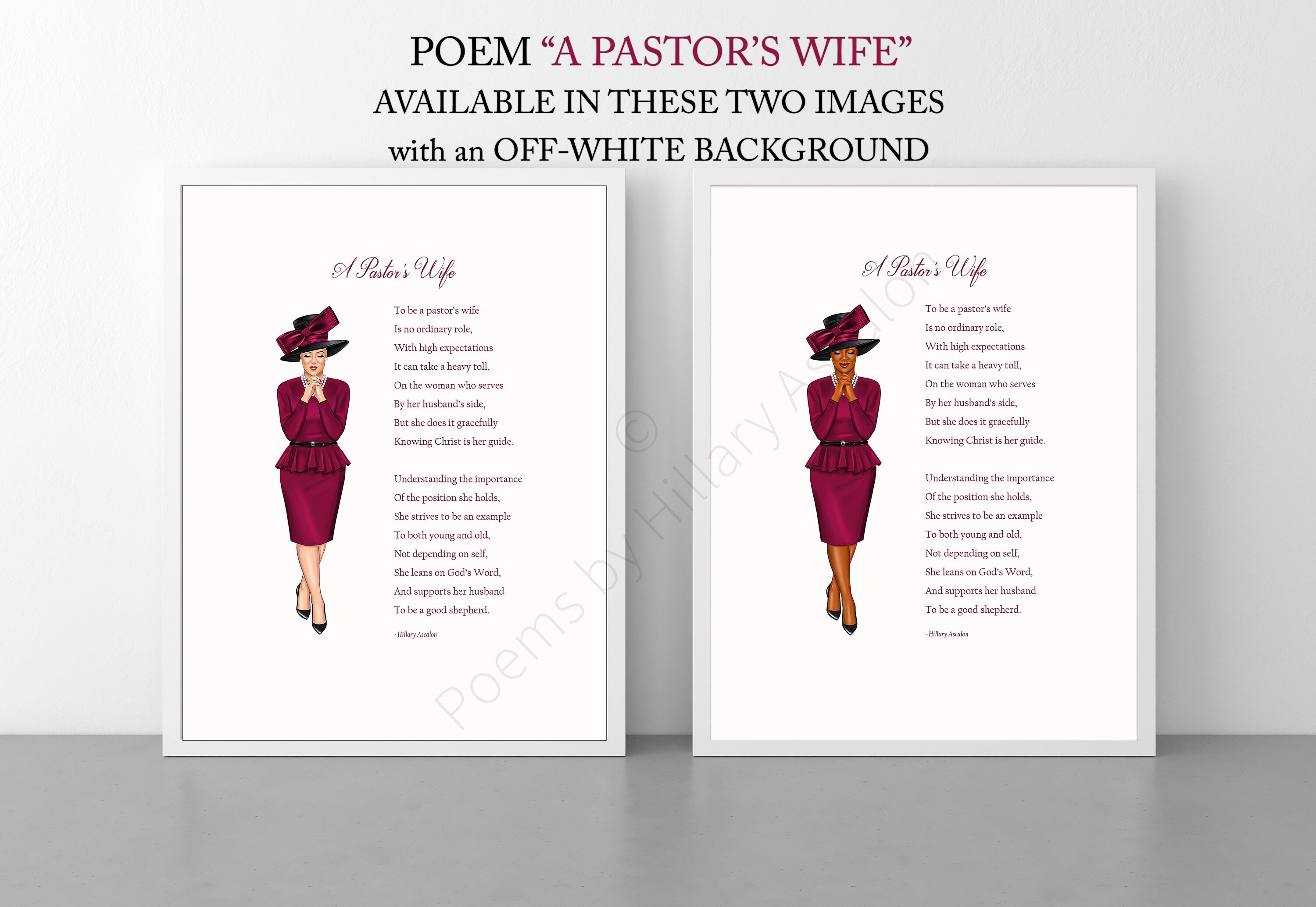 African-american First Lady Poem, Pastor's Wife Gift, 8x10 Print ...