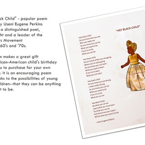 HEY BLACK CHILD Poem, Useni Eugene Perkins, Children's Poems, African ...