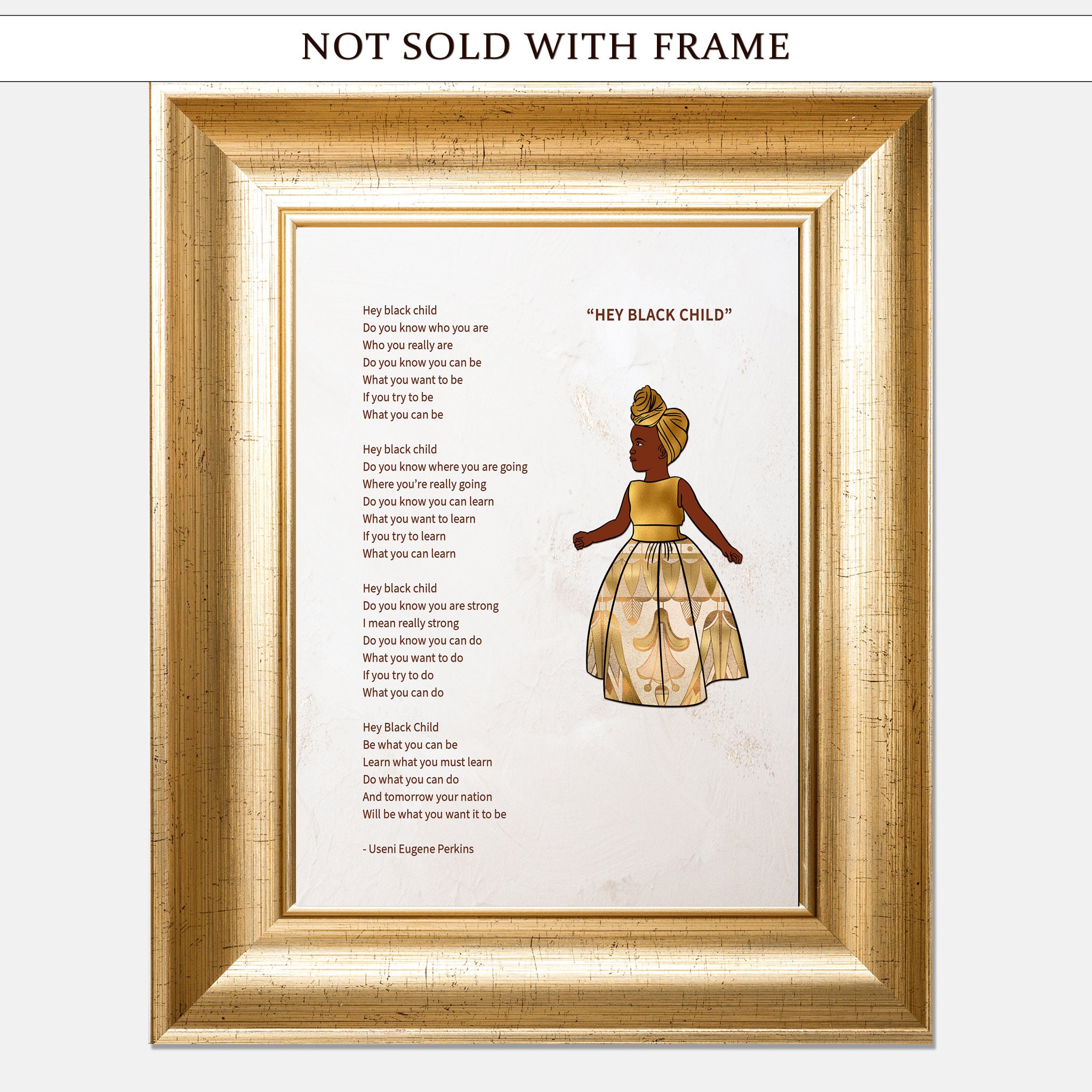 HEY BLACK CHILD Poem, Useni Eugene Perkins, Children's Poems, African ...