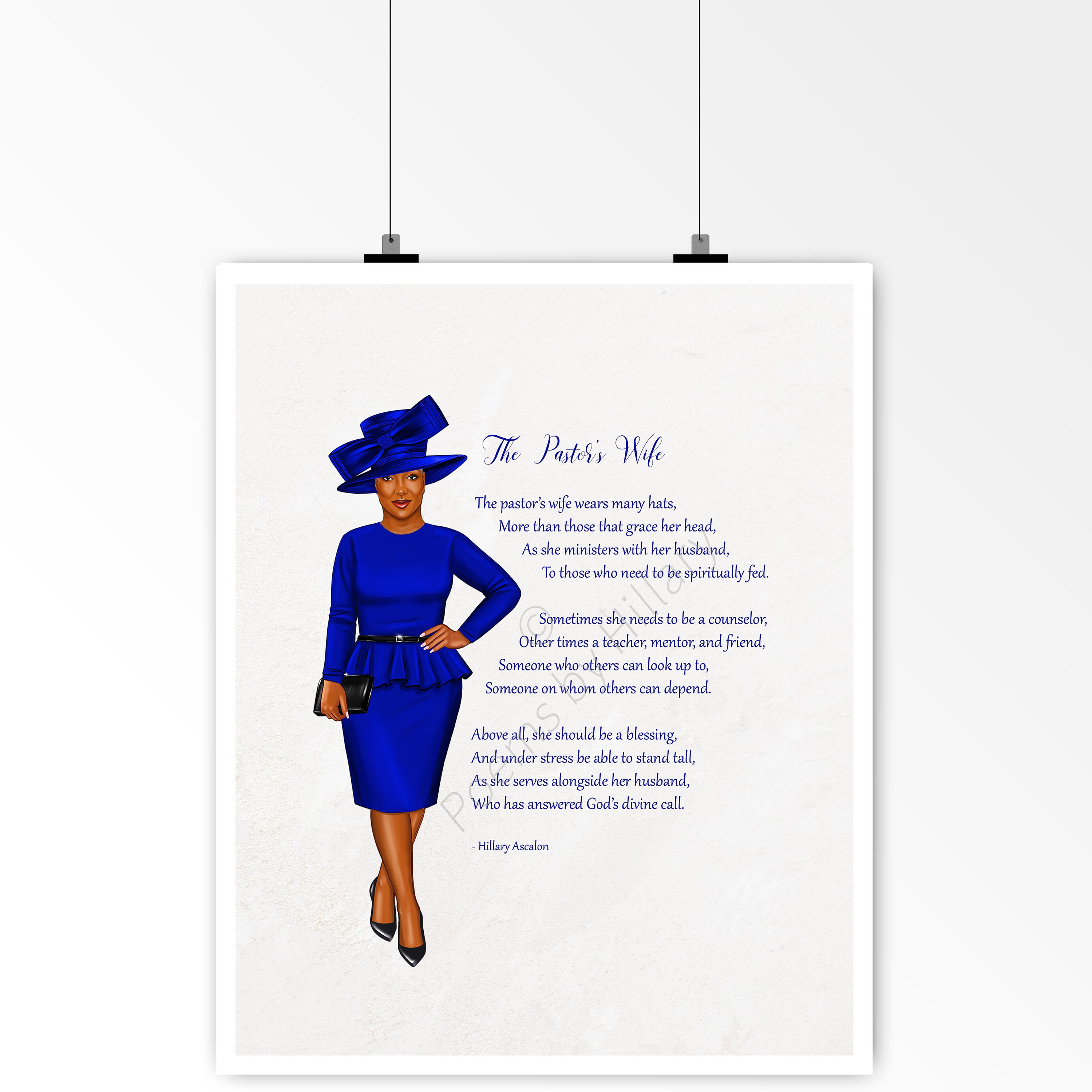 African American First Lady Poem Print, Pastor's Wife Gift (5x7 & 8x10 ...