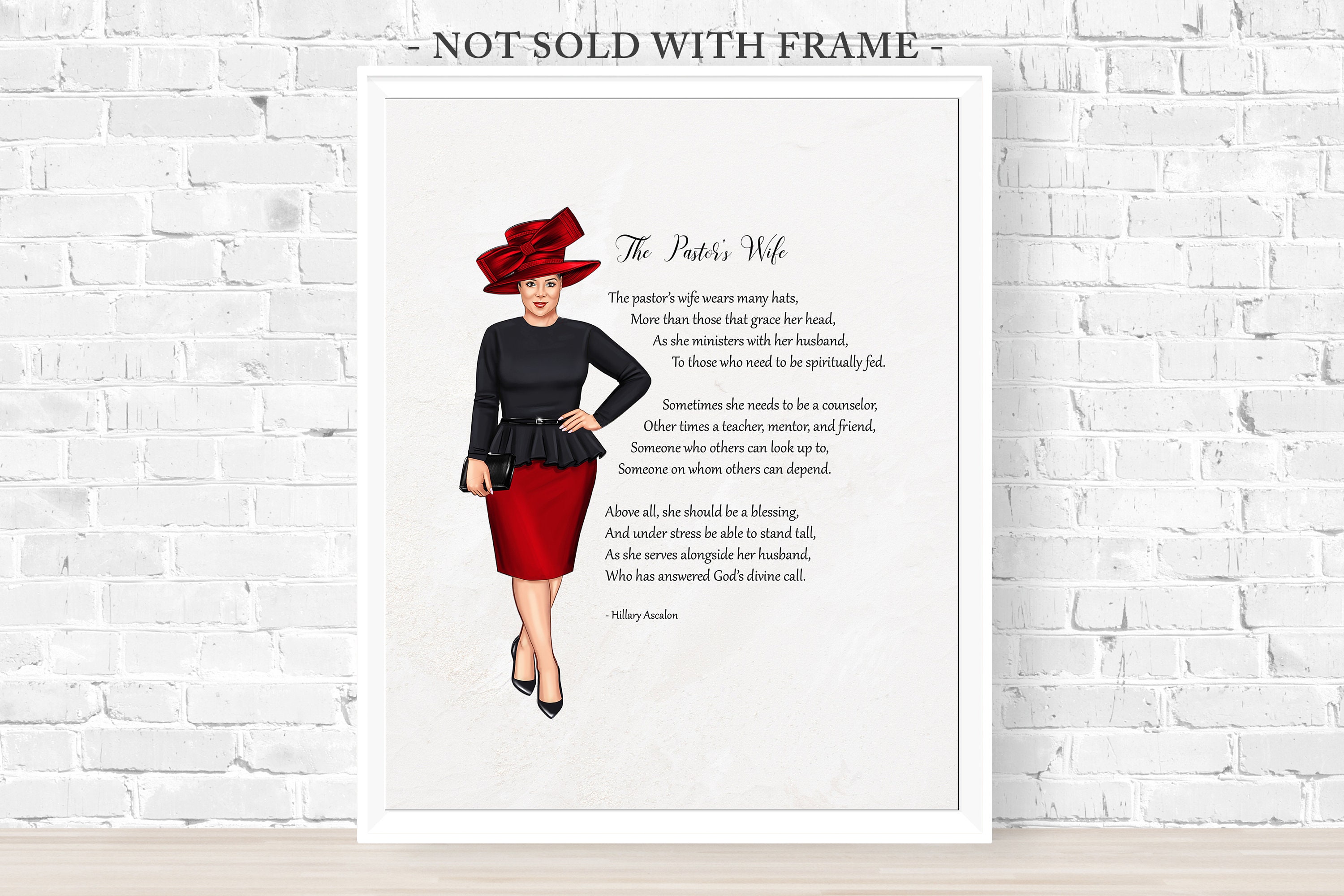 The Pastor's Wife Poem Print, Christian Gift for Her, 5x7 & 8x10 - Etsy