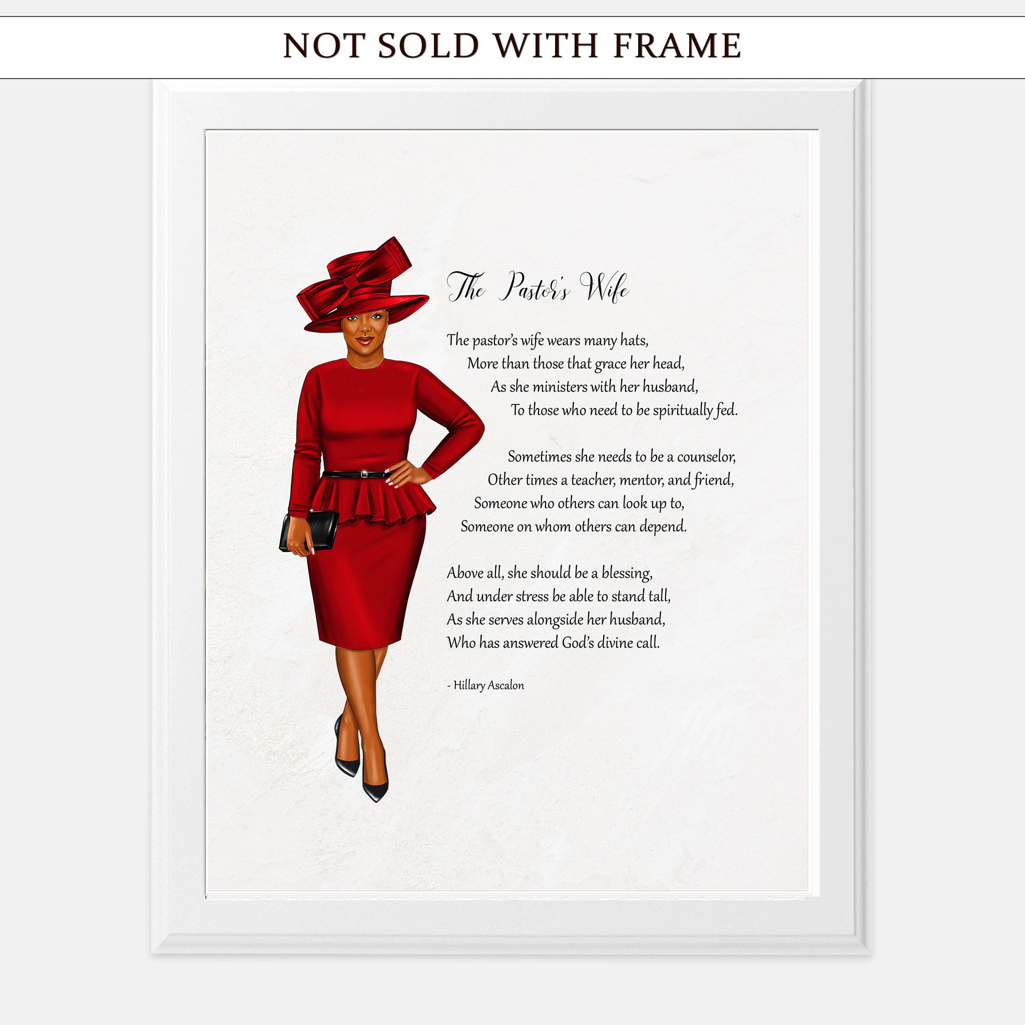 PASTOR, Minister's WIFE, African American First Lady, Original Poem ...