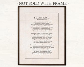 It Couldn’t Be Done PDF Download - Etsy