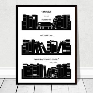 BOOK ART PRINT 11 x 14 Book Lovers Gift Idea | Etsy