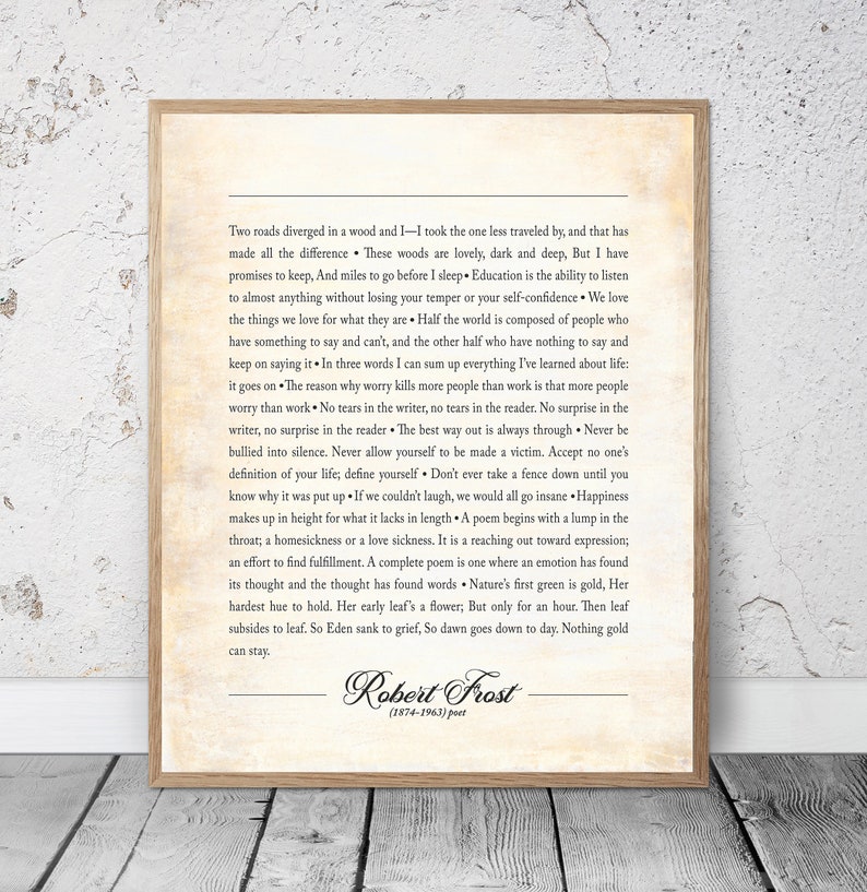 ROBERT FROST COLLECTION of Quotes, Literary Inspirational and ...