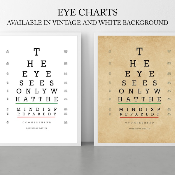 Vintage Eye Chart - Etsy