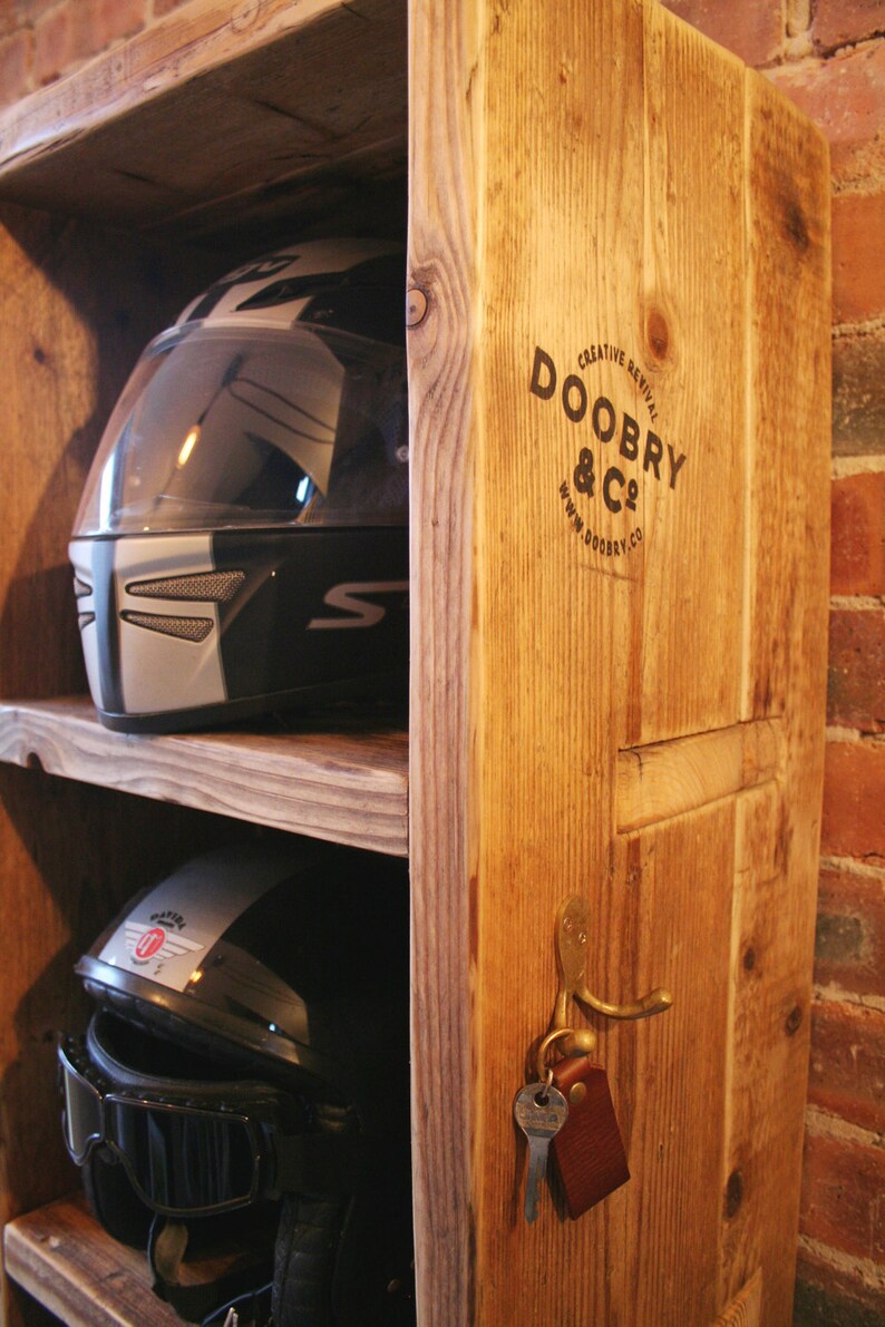 Motorbike Motorcycle Helmet Storage Unit 2 Compartments For Etsy