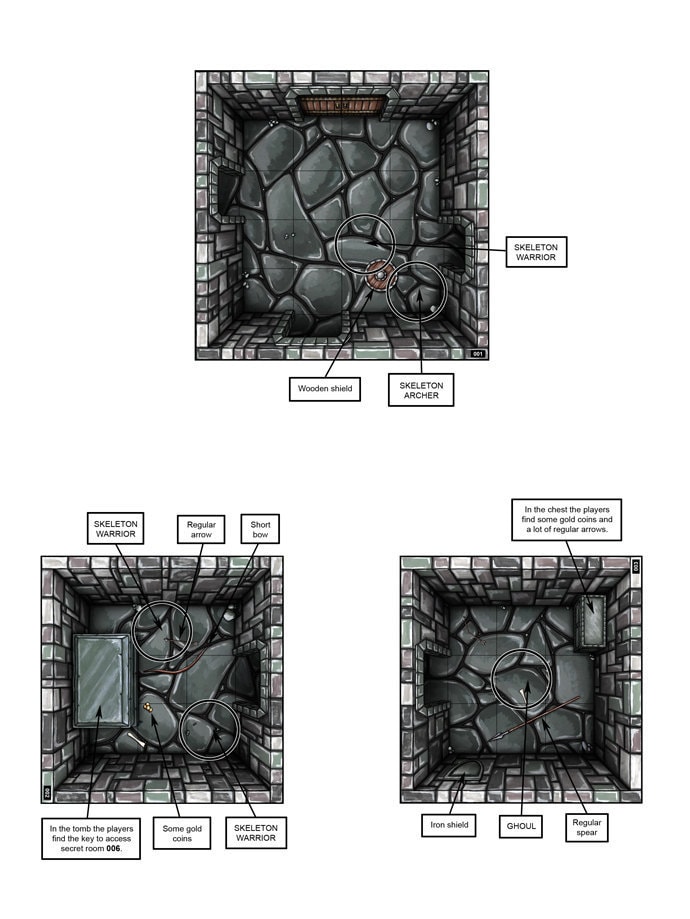 Dwarven Crypt Dungeon Fantasy Map - Etsy