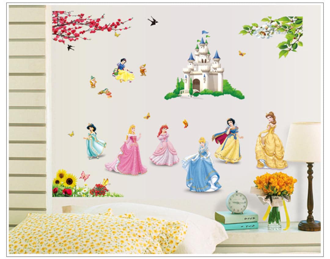 Princess Wall Decals Kids Room Removable Wall Sticker Decals Nursery ...