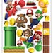 Super Mario Decals Removable Wall Sticker Bros Kids Nursery Home Decor ...
