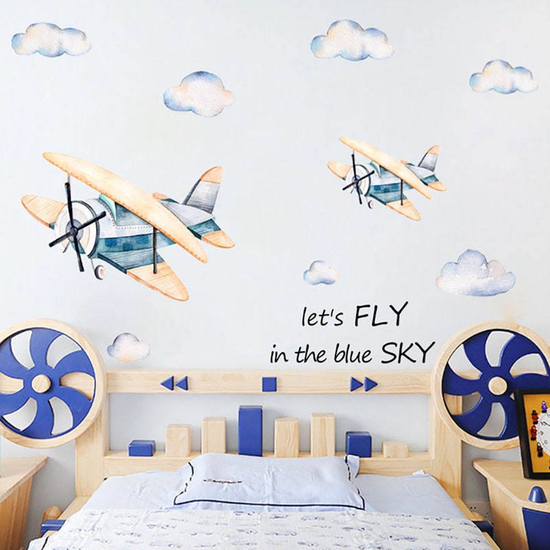 Kids Room Airplane Decorations - Etsy