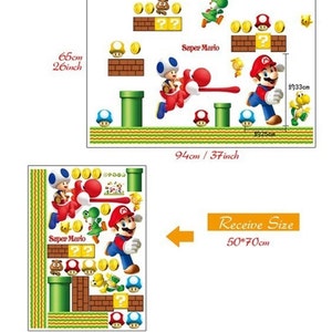 Super Mario Bros Nursery Decal Room Decals Hot Selling Kids Bedroom ...