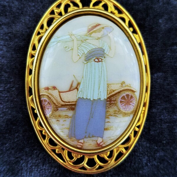 Porcelain Brooch - Etsy