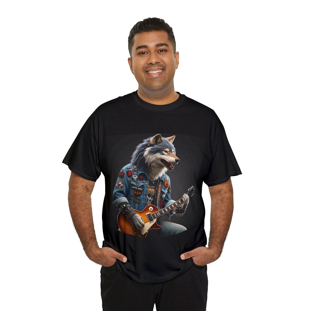 Rock 'n Roll Wolf is Ready to Rock! - Etsy