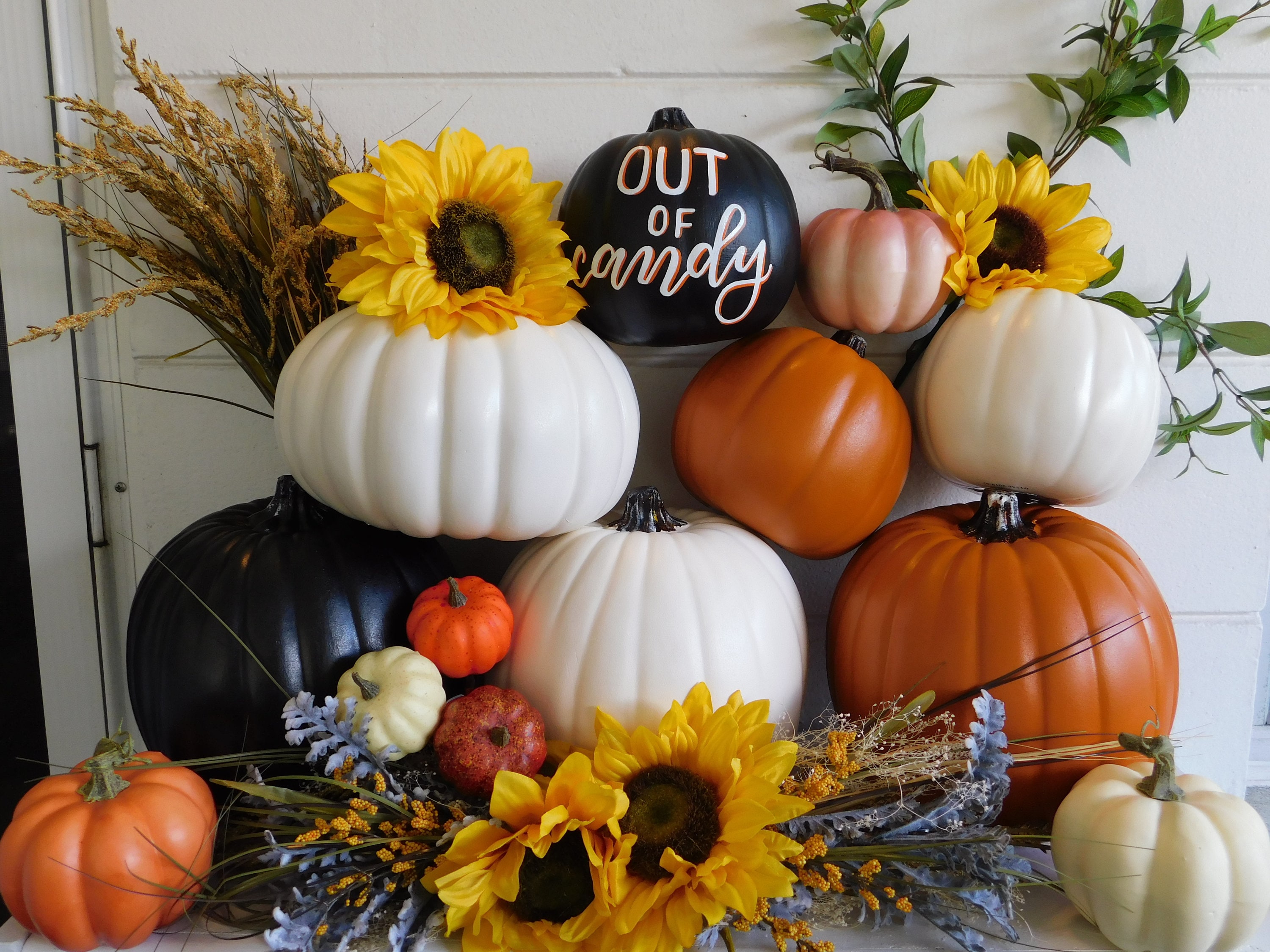 Hand Lettered Custom Fall Pumpkins | Personalized 9 Inch Pumpkin | Hand ...