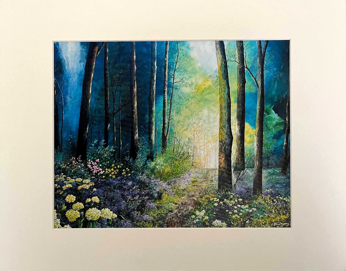 Ethereal Painting - Forest Painting - Beautiful Landscape - Peaceful ...