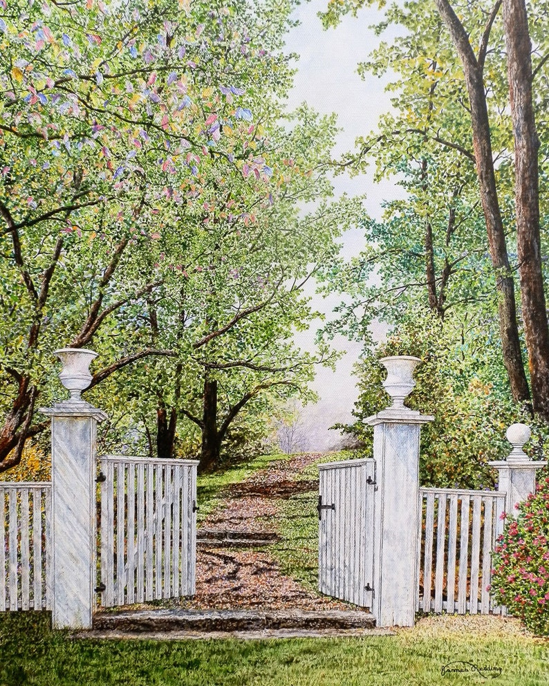 Forest Path Painting - Peaceful Painting - Trees Painting - Nature Art ...