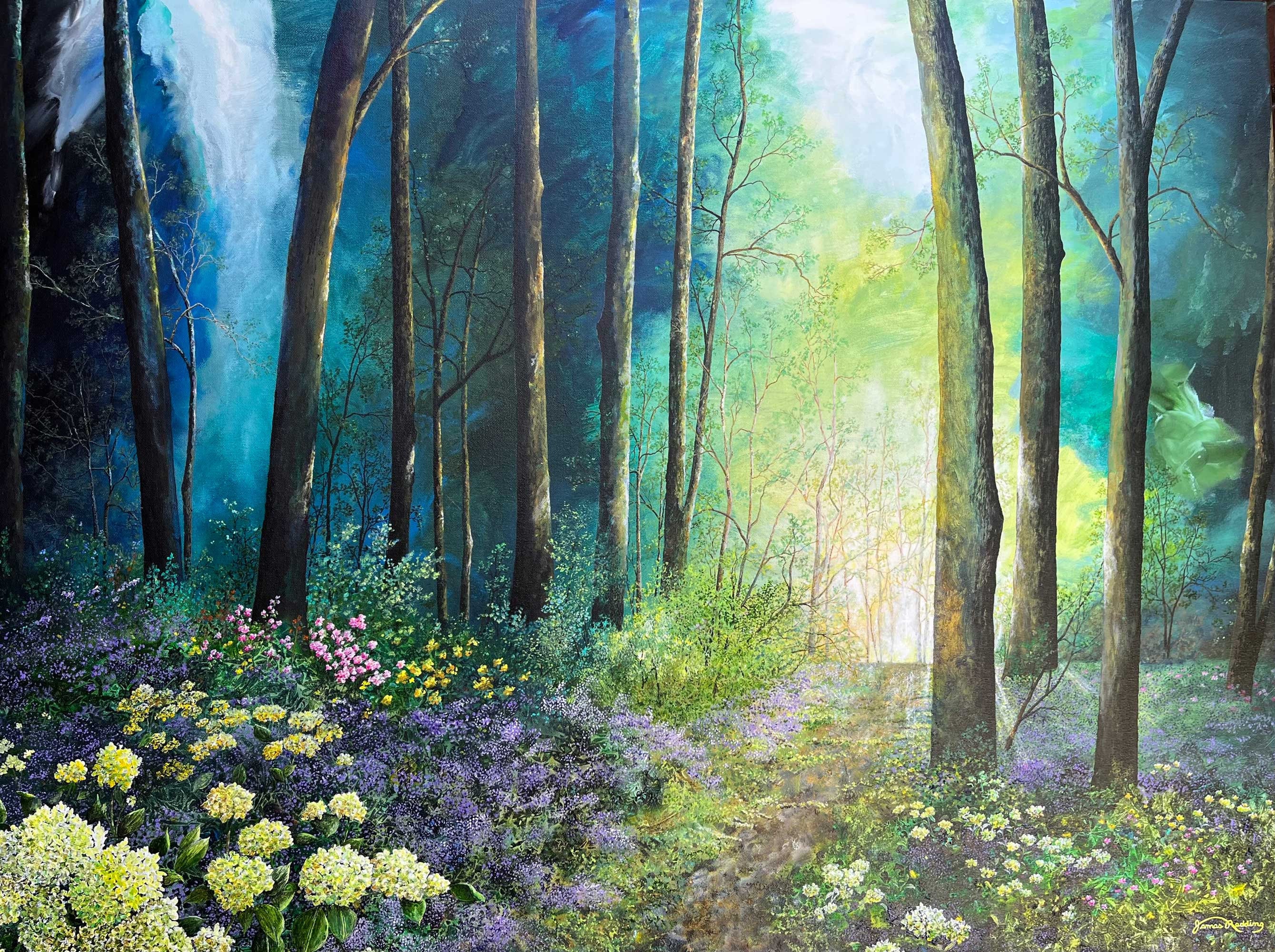 Ethereal Painting - Forest Painting - Beautiful Landscape - Peaceful ...