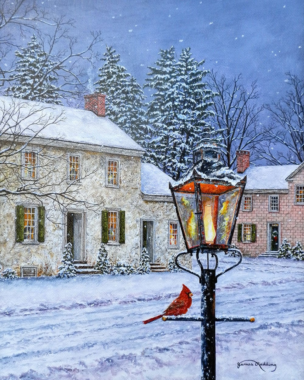 Evening Painting - Winter Landscape - Snow Scene - Christmas Painting ...