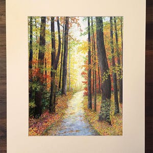 Fall Forest Art - Autumn Painting - Fall Landscape - Peaceful Painting ...