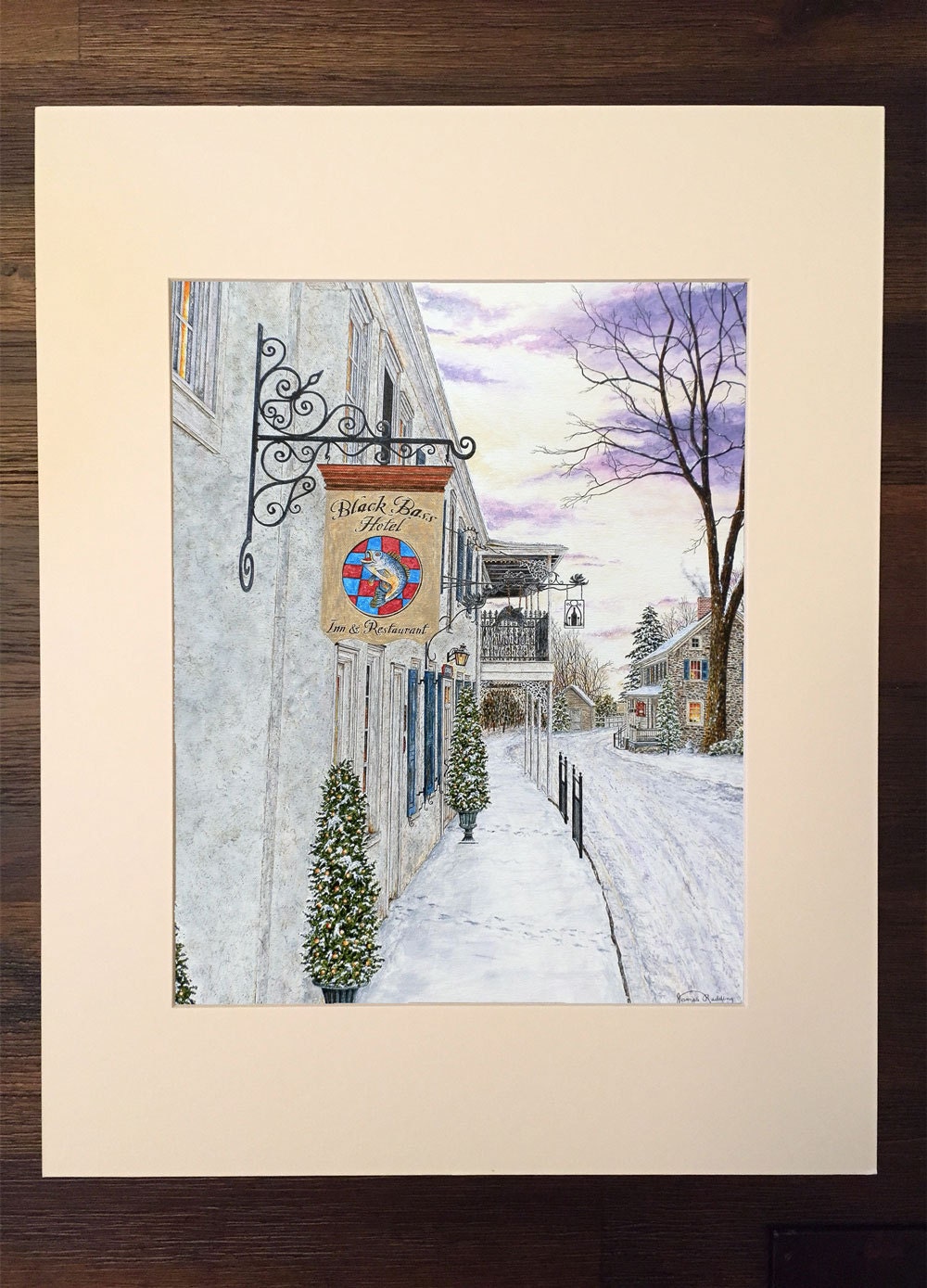 Snow Scene - Winter Art Print - Landscape Painting - Christmas Painting ...
