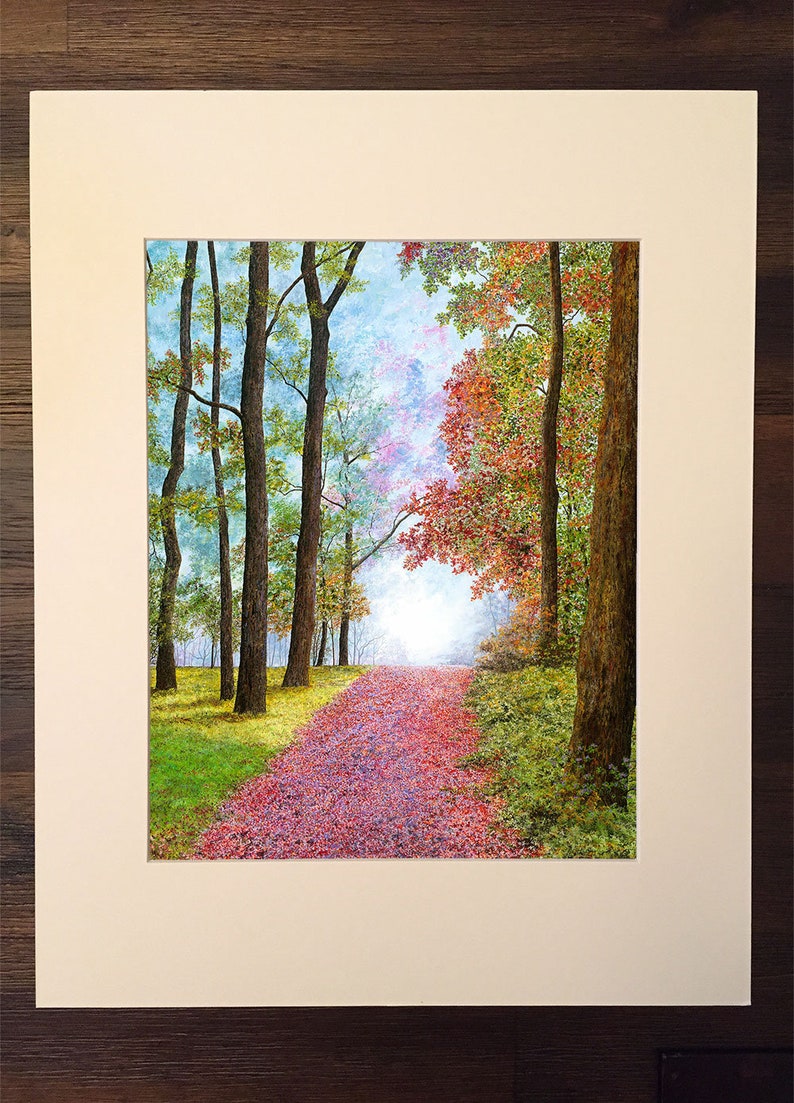 Fall Leaves Painting - Forest Painting - Nature Art - Trees Painting ...