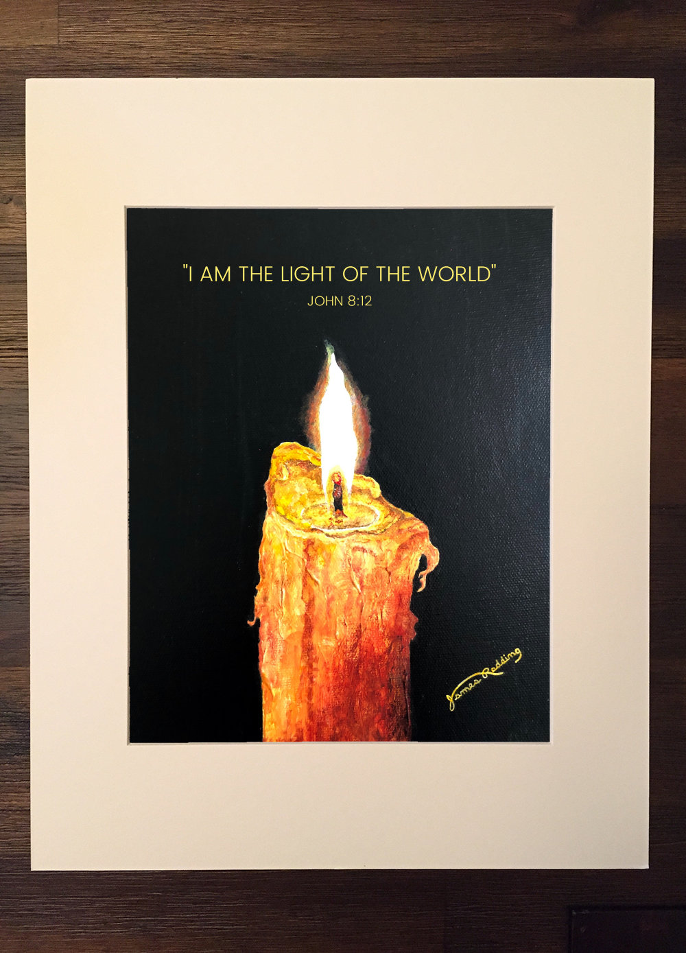 Candle Painting - Bible Verse Painting - Christmas Candle Art ...