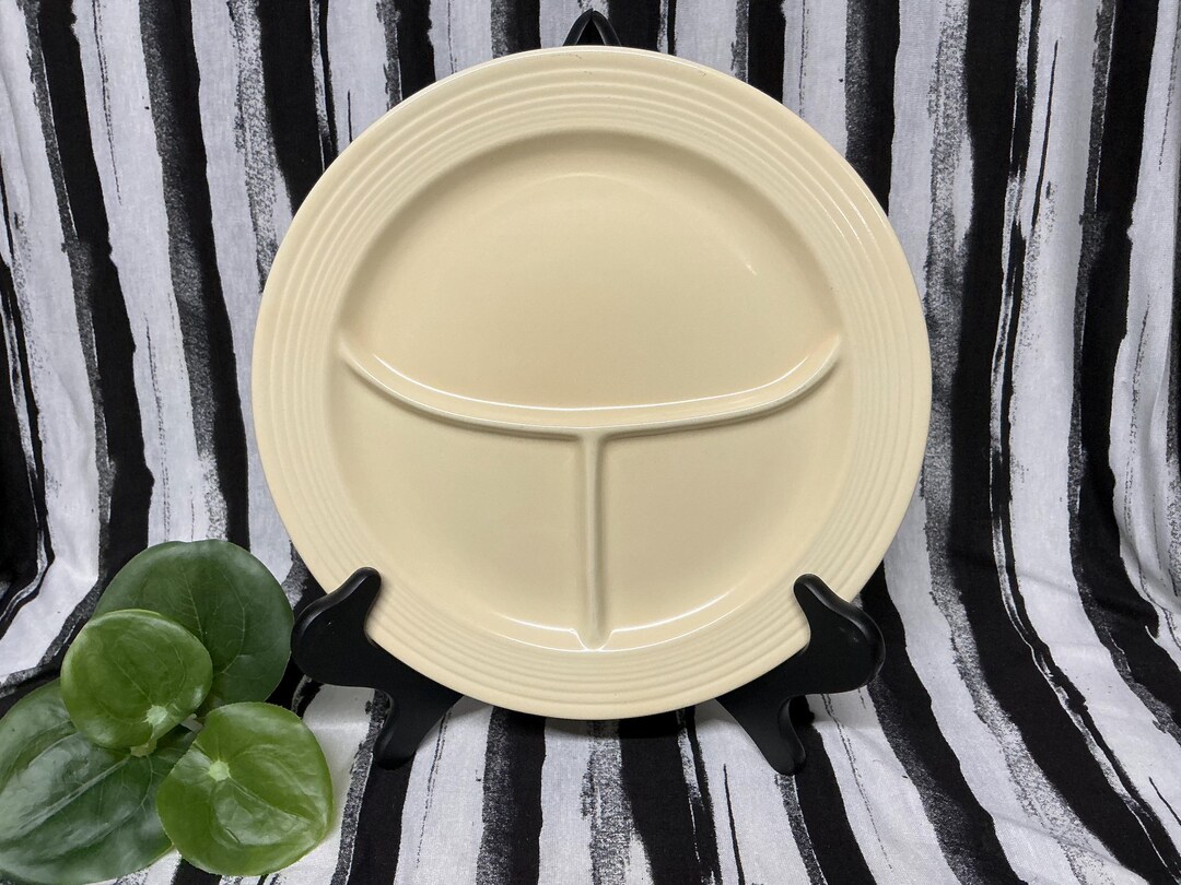 Genuine Fiesta Ivory Divided Plate - Compartment - EUC - 1937-1959 ...