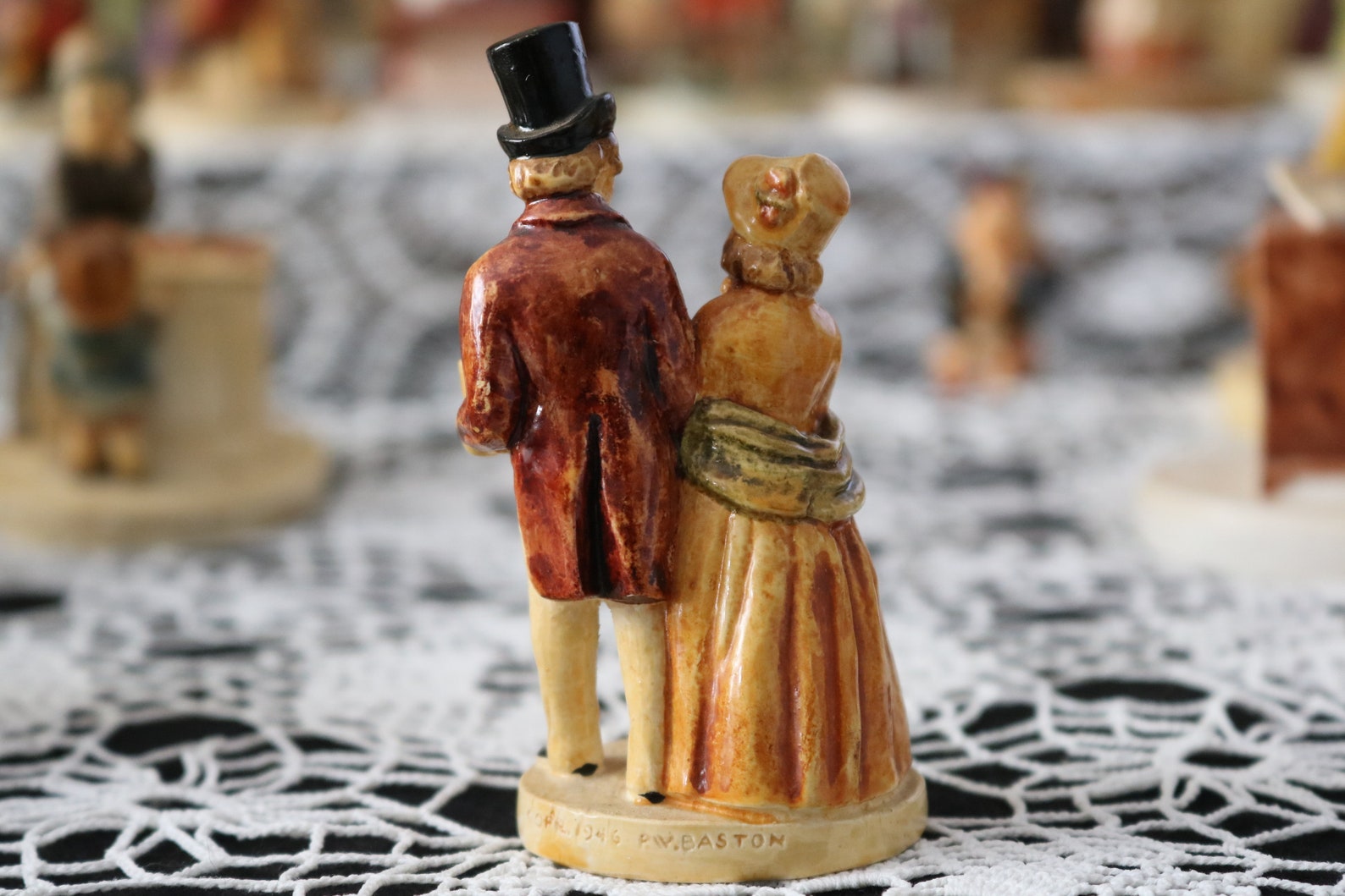 Sebastian Miniatures 1947 R.H. Stearns 1847 Couple Centennial Figurine ...