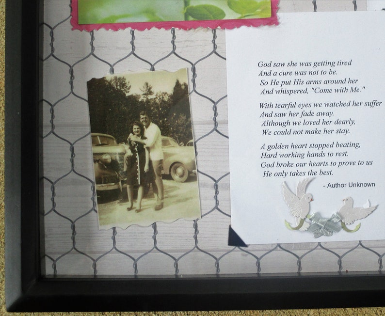 In Loving Memory of Mom, in Memory of Mom, Memory Shadowbox, Dried Rose ...