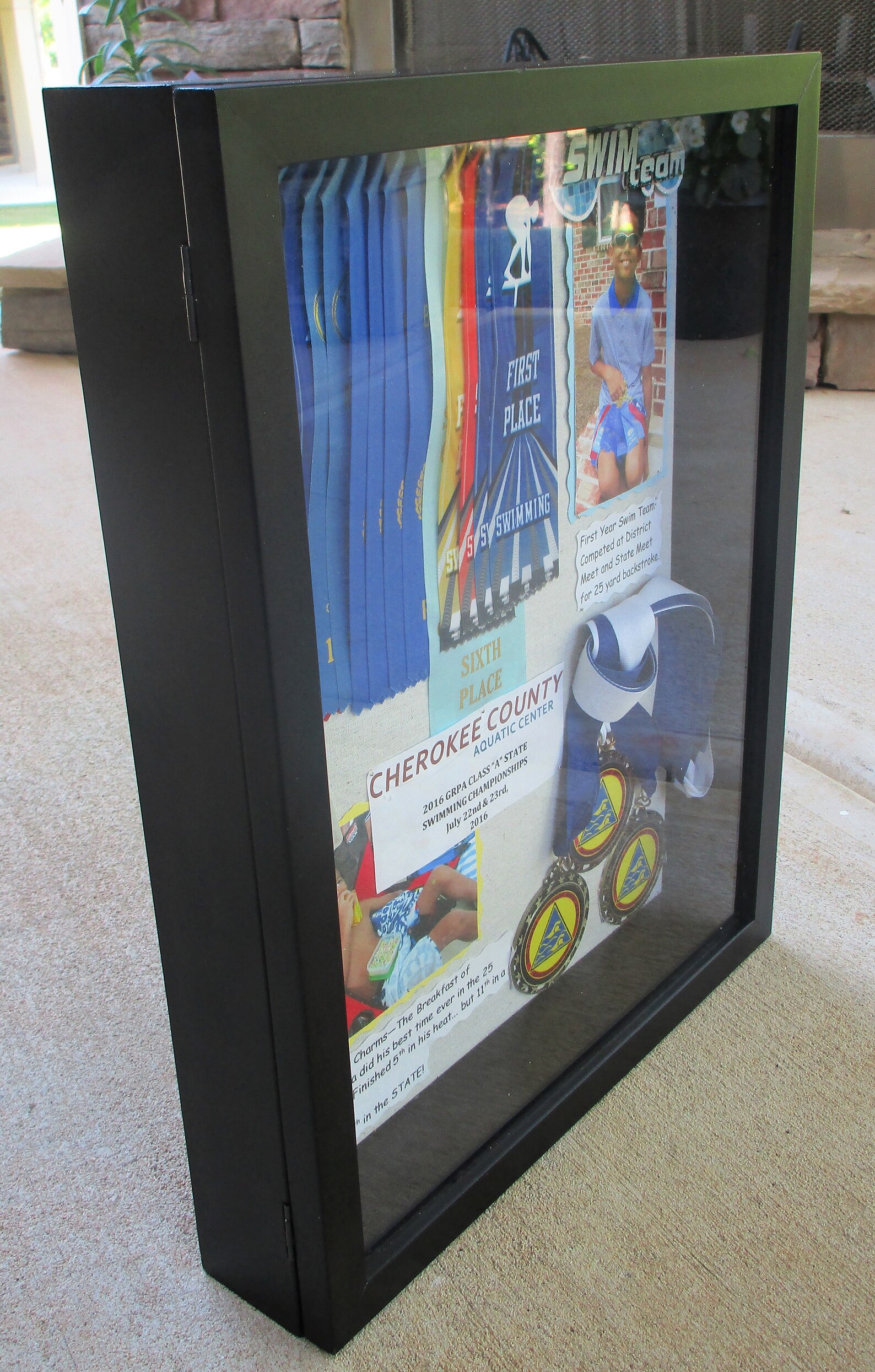 Case for Ribbon Display, Swim Ribbon Display, Athletic Ribbon Display ...