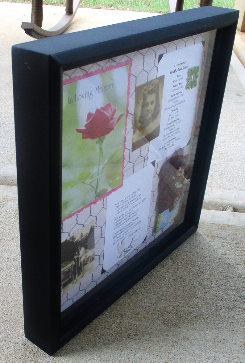 In Loving Memory of Mom, in Memory of Mom, Memory Shadowbox, Dried Rose ...