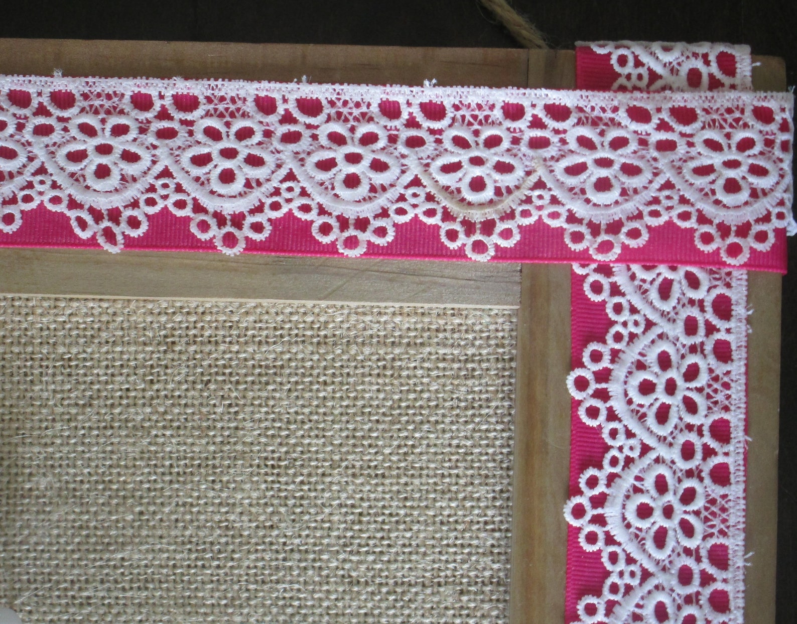 Polka Dot & Lace Bulletin Board: Girl's Bedroom Decor - Etsy