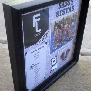 Cheerleading Shadow Box, Cheer Coach Gift, First Look Cheerleading ...