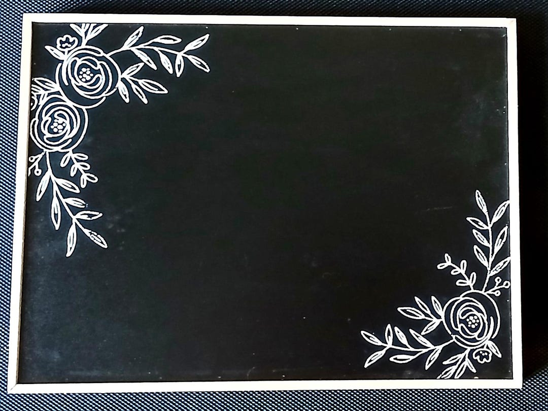 Chalkboard Decorative, Chalkboard Floral, Chalkboard Wall Decor, Floral Chalkboard, Rustic ...
