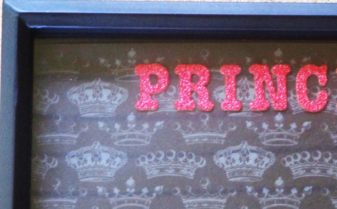Princess Shadow Box-custom Order, Princess Bedroom Decor, Girl Bedroom ...