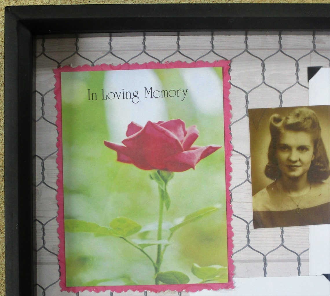 In Loving Memory of Mom, in Memory of Mom, Memory Shadowbox, Dried Rose ...