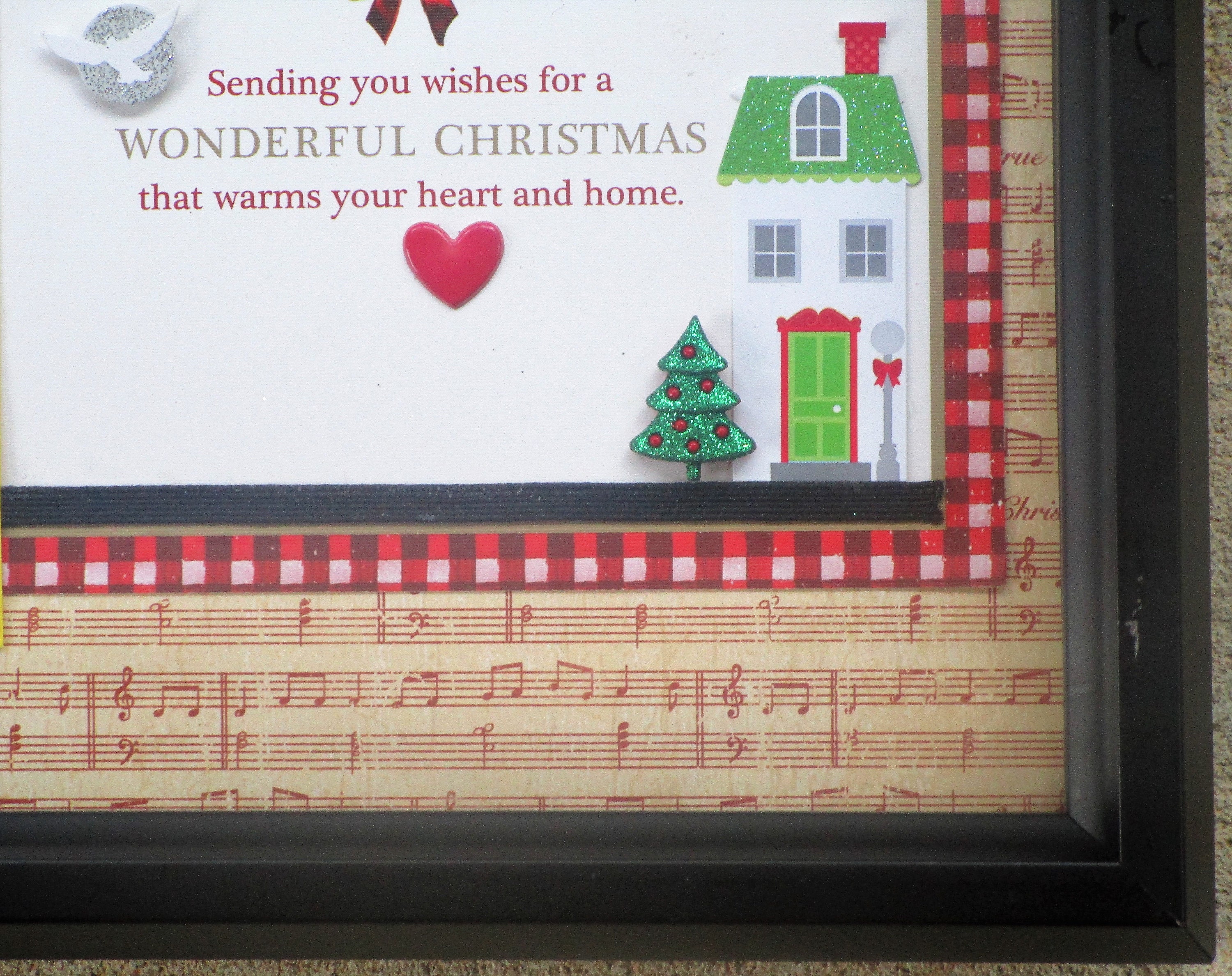 Noel Christmas Card Christmas Shadow Box Christmas Card - Etsy
