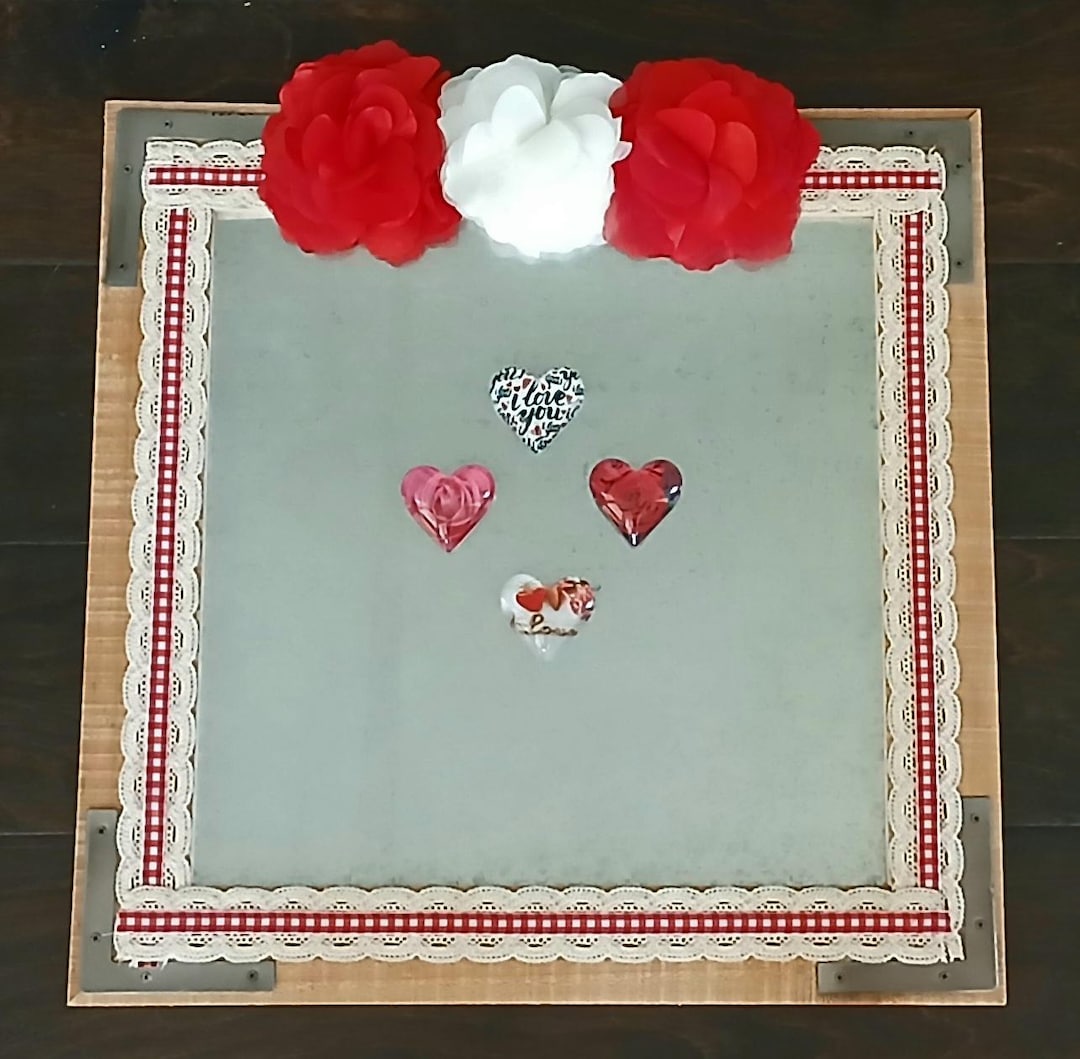 Valentine Magnetic Board, I Love You Magnets, Decorative Floral Magnets ...