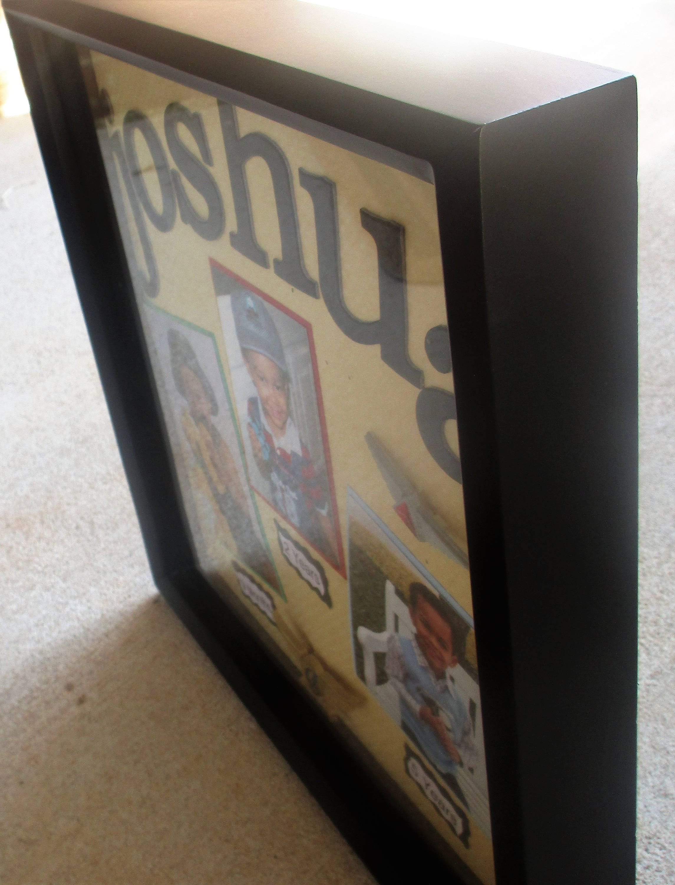 Personalized Shadow Box for Boy, Airplane Shadow Box, Airplane Wings ...