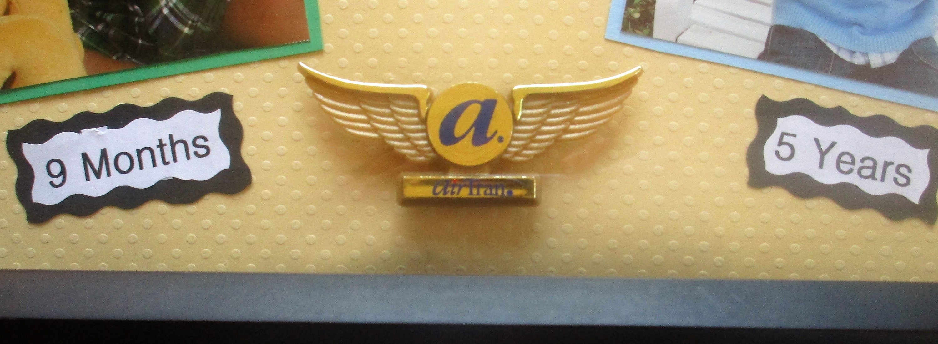 Personalized Shadow Box for Boy, Airplane Shadow Box, Airplane Wings ...