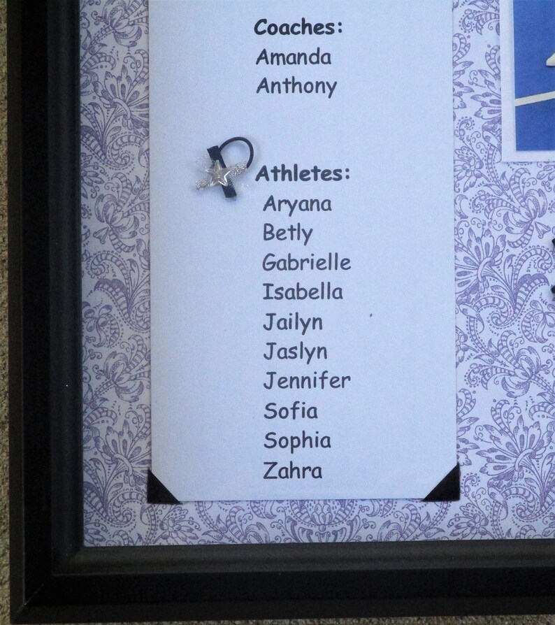 Cheerleading Shadow Box, Cheer Coach Gift, First Look Cheerleading ...