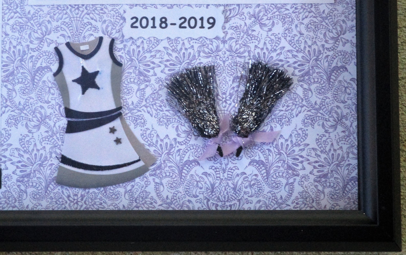 Cheerleading Shadow Box, Cheer Coach Gift, First Look Cheerleading ...