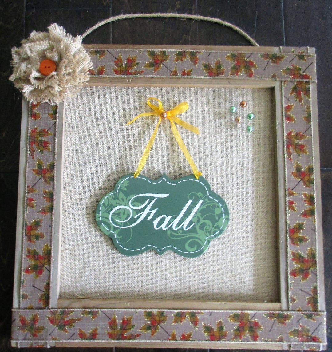 Fall Bulletin Board, Fall Sign, Fall Wall Mounted Bulletin Board, Fall ...