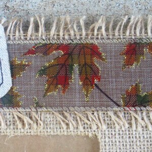 Fall Burlap Frame 4x6, Fall Leaf Frame, Fall Sign, 4x6 Picture Frame ...